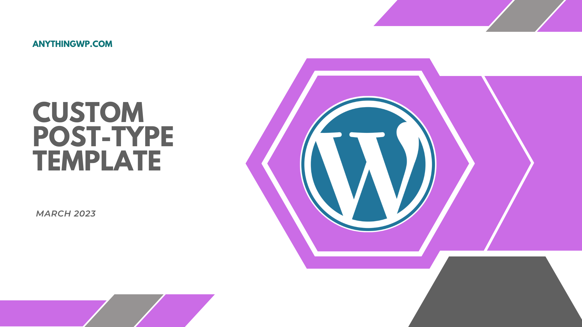How To Create A Custom Post Type Template In WordPress Anythingwp